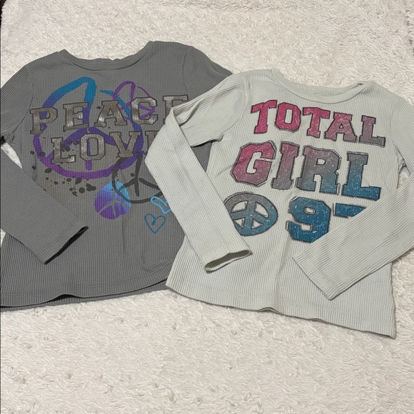 Shirts & Tops | Graphic Long Sleeve Shirts Peace Love Total Girl | Poshmark